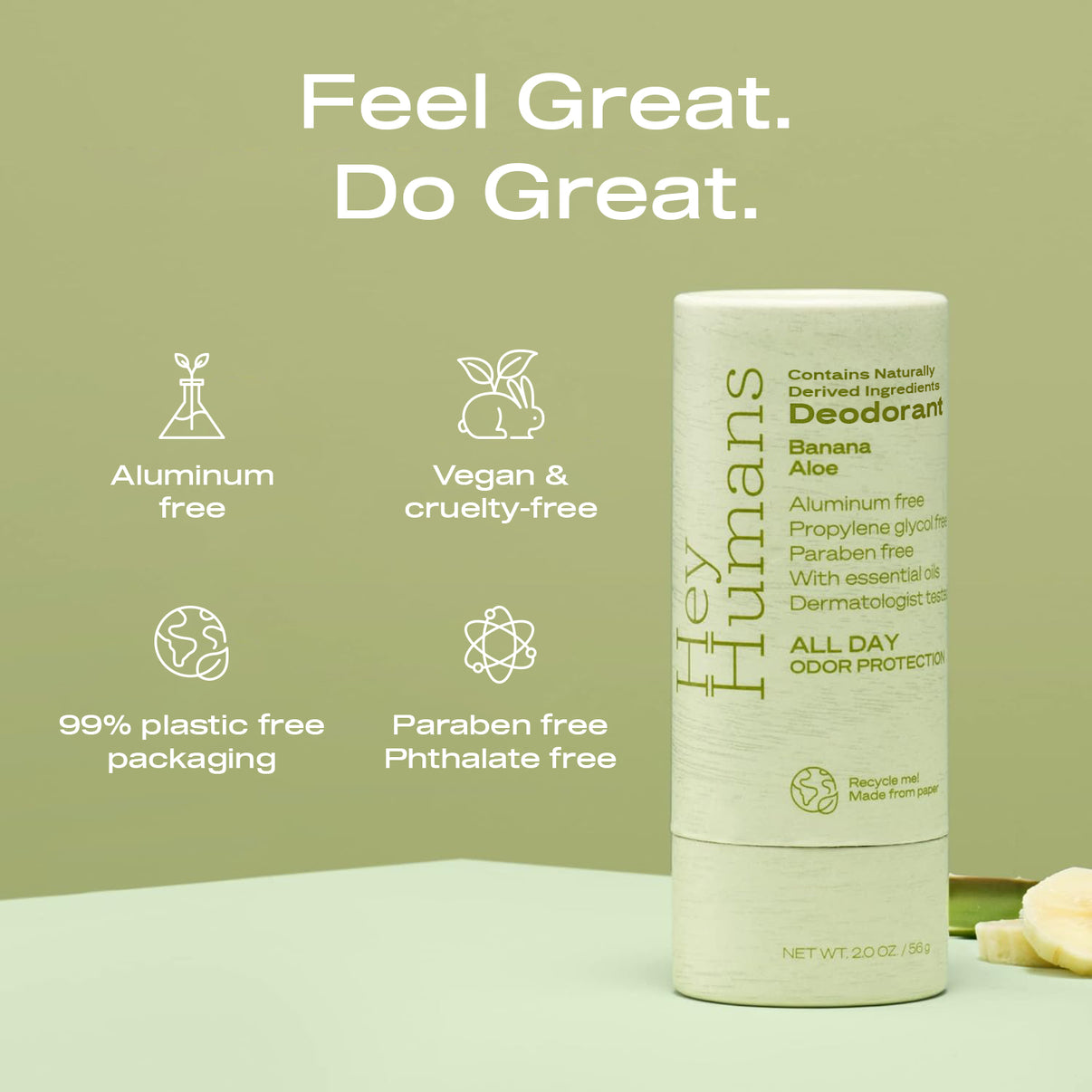 Banana Aloe Deodorant – Hey Humans Online Shop